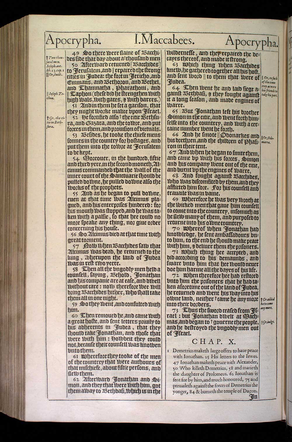 THE FIRST BOOKE OF THE MACCABEES. (ORIGINAL 1611 KJV)