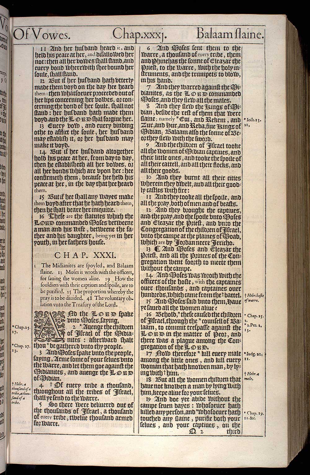 THE FOURTH BOOKE OF MOSES, CALLED NUMBERS. (ORIGINAL 1611 KJV)